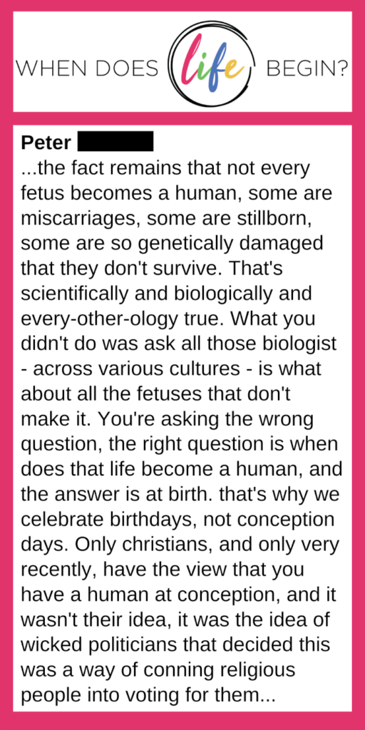 A Fetus is Not a Person - LifeFirst