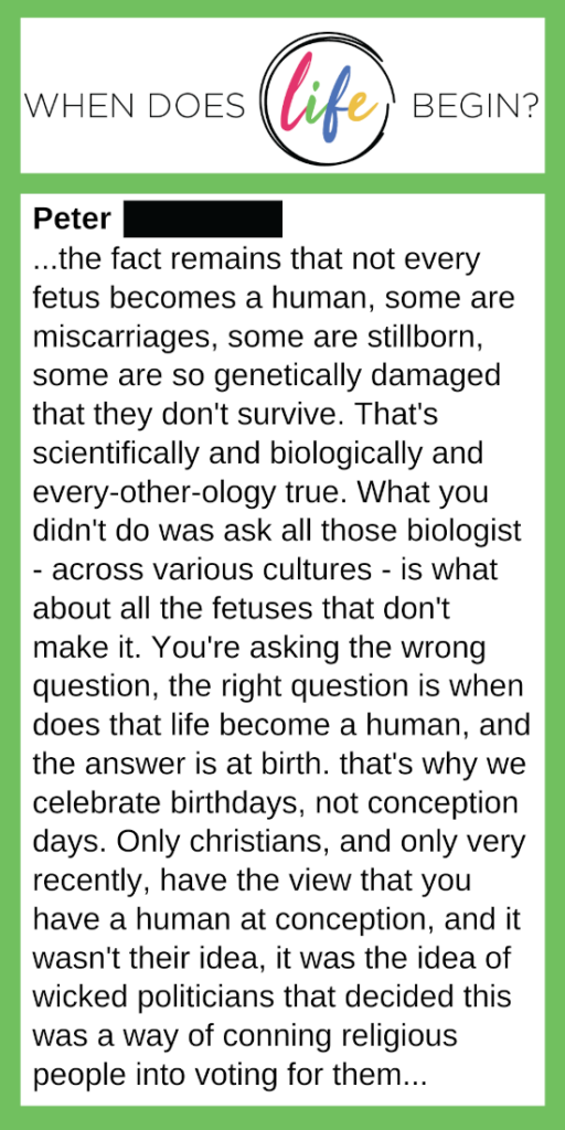 Life Begins at Birth/First Breath - LifeFirst